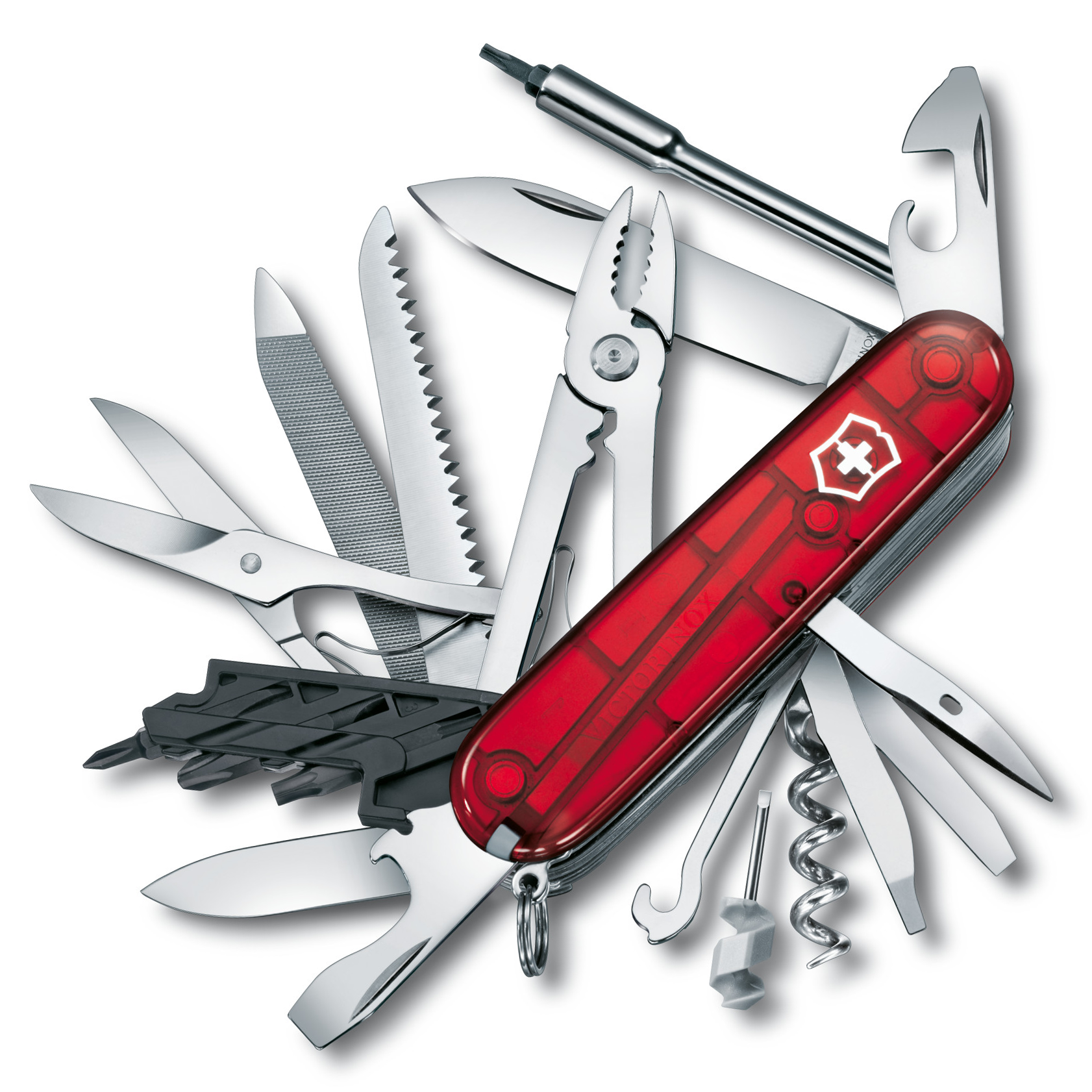 Victorinox CyberTool L Multitool 1.7775.T (Red Transparent)